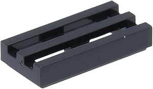Amazon.com: 10 x LEGO® Tile, Modified 1 x 2 Grille with Bottom Groove ...
