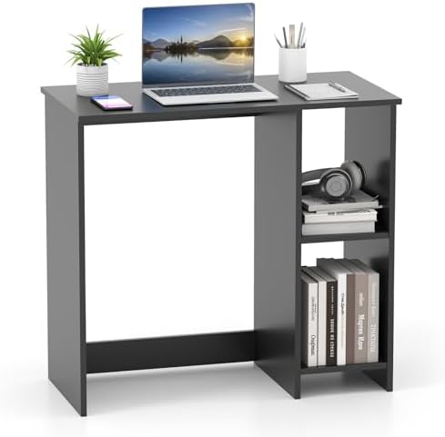 Amazon.com: Giantex Small Desk with Storage, 31.5 Inch Home Office ...