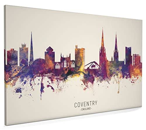 Coventry England Skyline Box Canvas Print with City Name -15021 ...