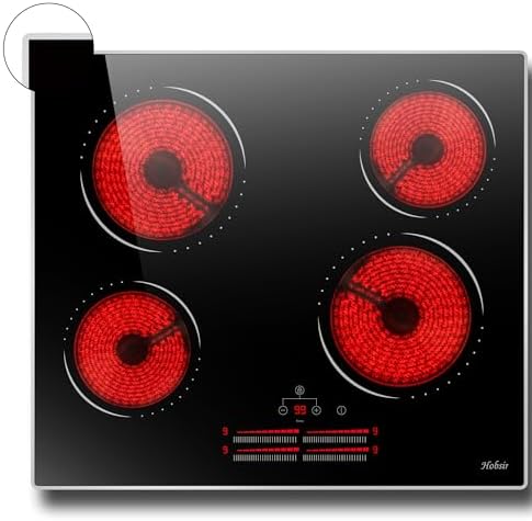 Amazon.com: 23 Inch Countertop Electric Cooktop 4 Burner,110V Plug in ...