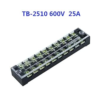 Davitu 1Pcs 600V TB2503 TB2504 TB2508 TB2510 TB2512 25A Positions Screw ...