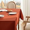Amazon.com: ZeeMart Basic Linen Textured Table Cloth, 60 x 84 Inch Dark ...