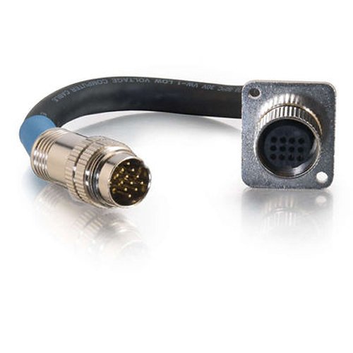 C2G 12 Pin DIN (Blue) Panel Mount Lead Azul - Adaptador para Cable (12 ...