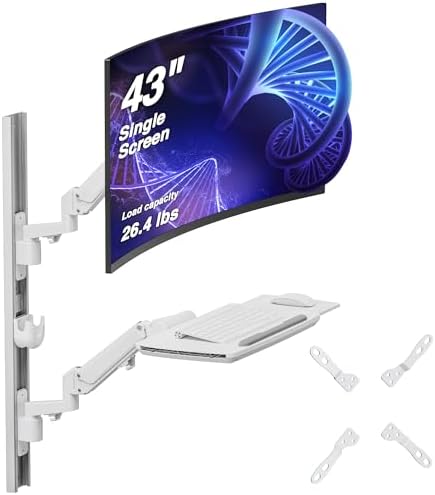 Amazon.com: AVLT Medical 43 Inch Monitor Keyboard Sit Stand Vertical ...