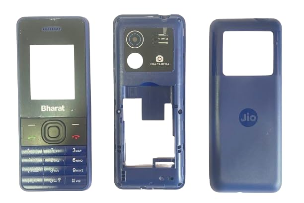 SCPMA Front and Back Housing Panel Compatible with Jio Bharath V2 (Blue ...