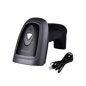 Elekele® Barcode Scanner USB, Wired USB 2d / qr code scanner CCD ...