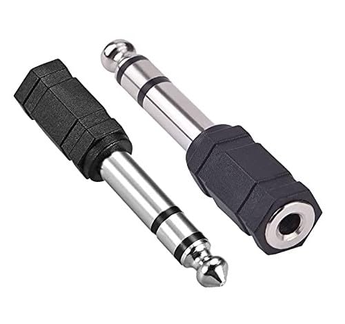 3.5mm Female to 6.5mm Male Headphone Audio Stereo Adapter Plug ...