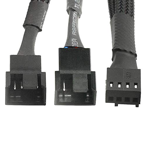 Snapklik.com : 10 PCS PC Fan Splitter Cable 4 Pin Y Splitter 1 To 2 ...
