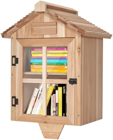 Amazon.com: ZGYLIN Little Library Box Outdoor Free Library, Double ...