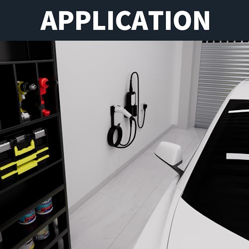 Joinfworld EV Charger Holder Wall Mount Kit EV Charger Holster Dock for ...