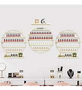 Amazon.com: LEYSRIS Wall-Mounted Nail Polish Rack, Set of 6 Triangular ...