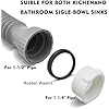 2-Pack Flexible Sink Drain Pipes with P-Trap - With Compatibility for ...