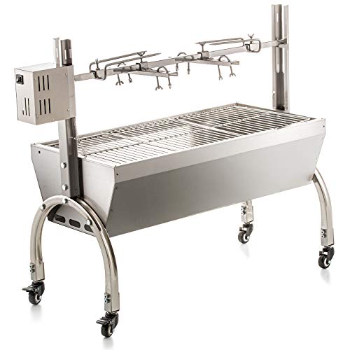 DEWOSEN 45W Rotisserie Grill Roaster 35 Inch BBQ Outdoor Small Pig Lamb ...