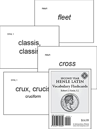 Henle Latin II Vocabulary Flashcards: Amazon.co.uk: Henle, Robert J ...