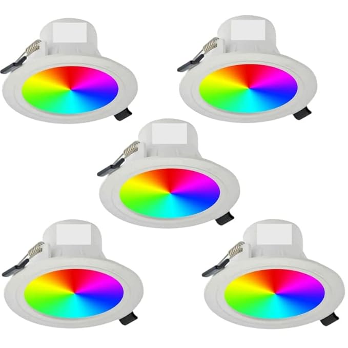 Buy Aluminium N 9 Watt 7 Color In 1 Multicolor Led Ceiling Light/Down ...