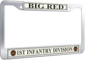 Amazon.com: License Plate Frame,Big Red 1St Infantry Division License ...