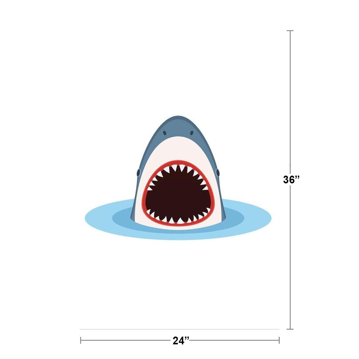 Open Mouth Shark Clipart Cartoon