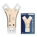 ・ブランド:W STYLE・製造元:株式会社佐藤・モデル:DN063_gold・製造元/メーカー部品番号:DN063・【4in1多機能カードリーダー】 Lightning、Type-C、USB、Micro USBの4種類のコネクタを搭載し、...