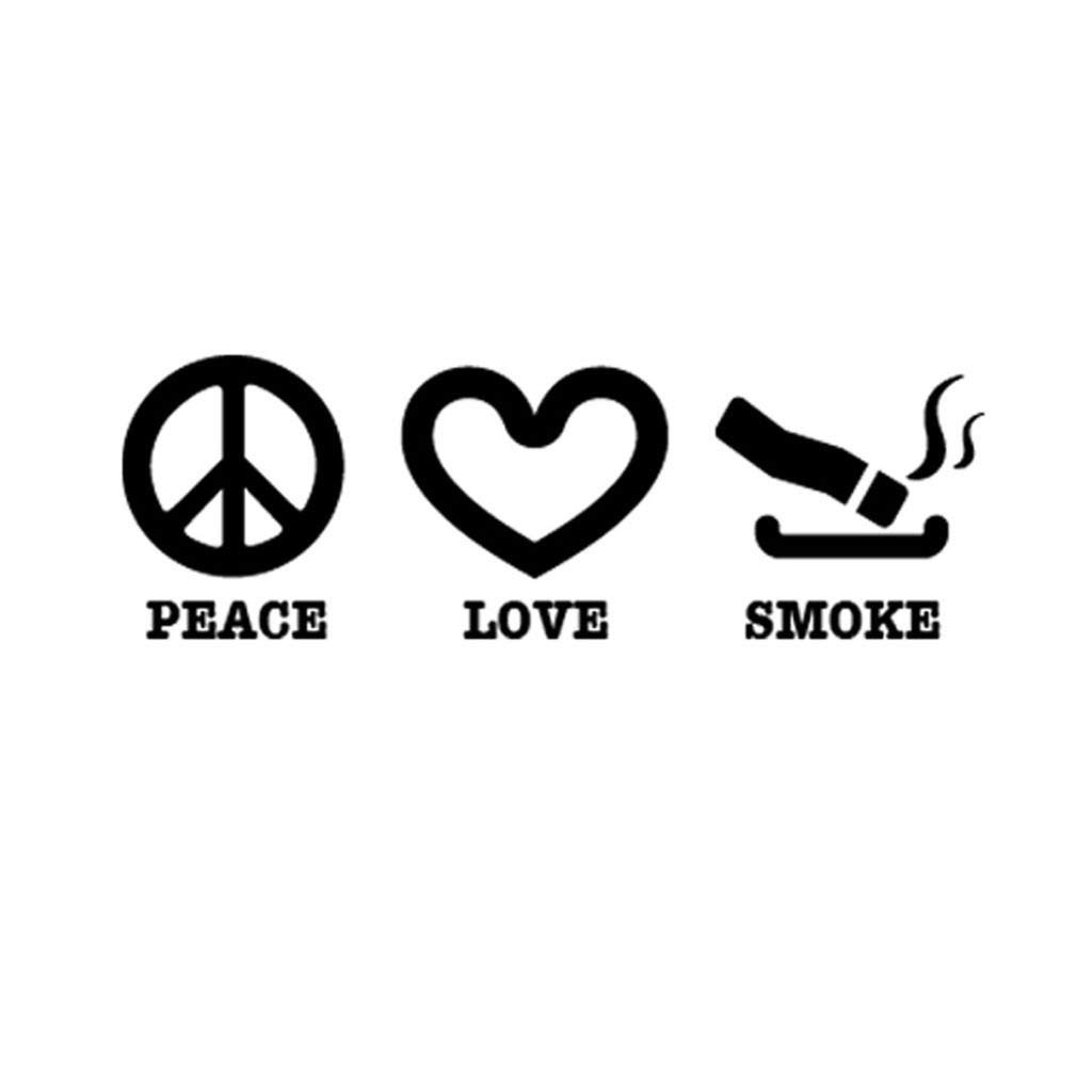 Peace Black And White Smoke