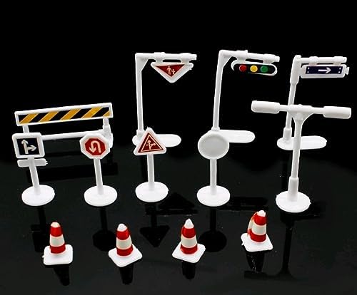 Buy Eoast Miniature Traffic Signs for Kids Pack of 13 pc (4 x3 x 0.5 cm ...