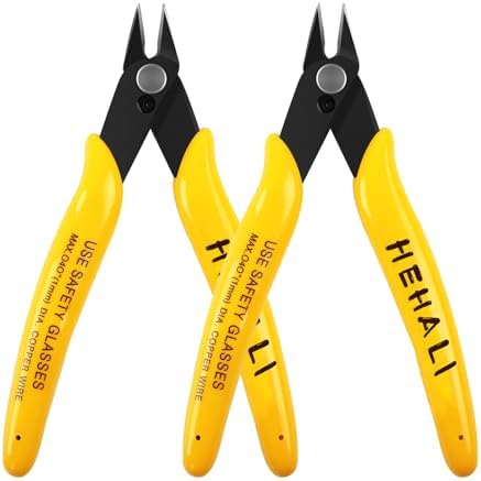 YEGOOD Flush Wire Cutter, 10PACK Diagonal Cutting Pliers, Side Cutter ...