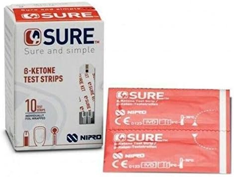 4Sure Sure and Simple B-Ketone Test Strips 1x 10 : Amazon.co.uk: Health ...