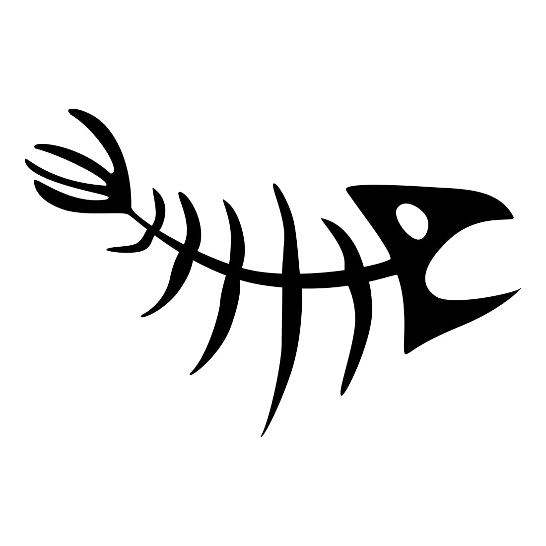 Fishbone Vinyl Decal