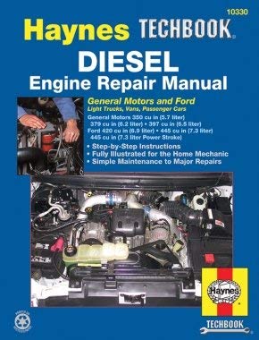 Haynes Diesel Tech Book Engine Repair Manual: General Motors & Ford ...