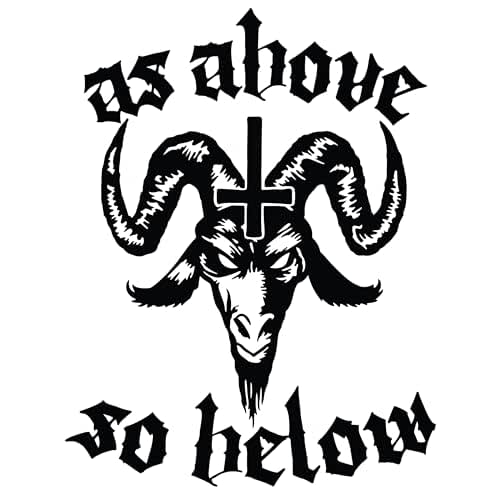 Amazon.com: As Above, So Below Decal, Satanism Car Decal, Satanic ...