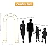 Amazon.com : ZpigToor Double Arch Backdrop Stand Metal Open Arch ...