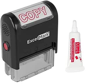 ExcelMark A1539 Copy Self-Inking Stamp with Reversible Pad (Stamp Plus ...