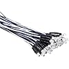EDGELEC 30pcs 12 Volt 3mm White LED Lights Emitting Diodes Pre Wired 7. ...