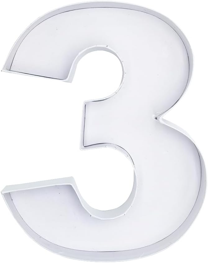 Amazon.com: QRQR Paper Mache Cardboard Number Fillable Cutout Tray ...