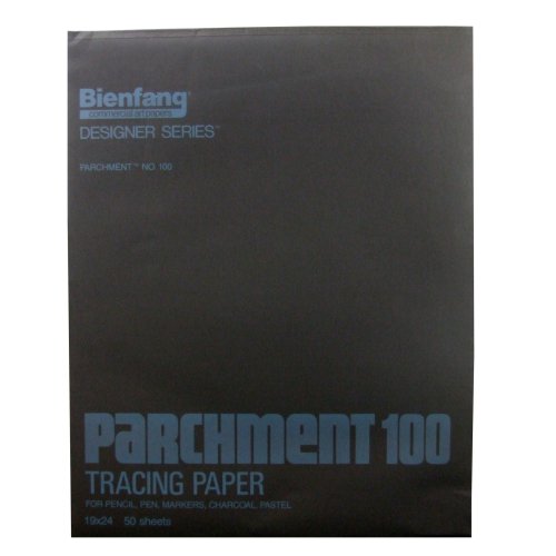 Bienfang Parchment Tracing Paper, 19 x 24 Inches, Transparent, 50 ...