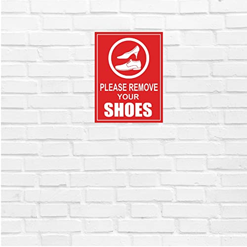 Buy SIGN EVER Please Remove Shoes Sign Board For Office Bank Hospital ...