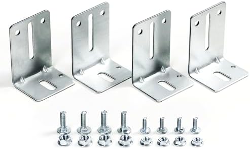 Garage Door Track Jamb Bracket J6, 4 Pack L-Shape Wall Mount Frame ...