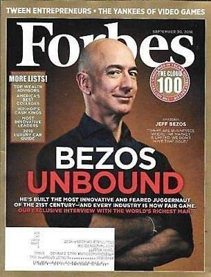 Forbes Magazine (September 30, 2018) Jeff Bezos Unbound Cover | Amazon ...