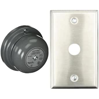 Edwards Signaling 340 Bell 24VAC 0.250A Gray and 147-1 Push Button ...