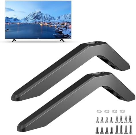 DAJILI TV Pedestal Feet, Universal TV Base Pedestal Feet, TV Stand ...