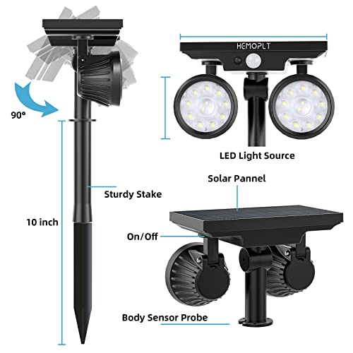 Snapklik.com : Solar Spot Lights Outdoor, Solar Landscape Spotlights ...