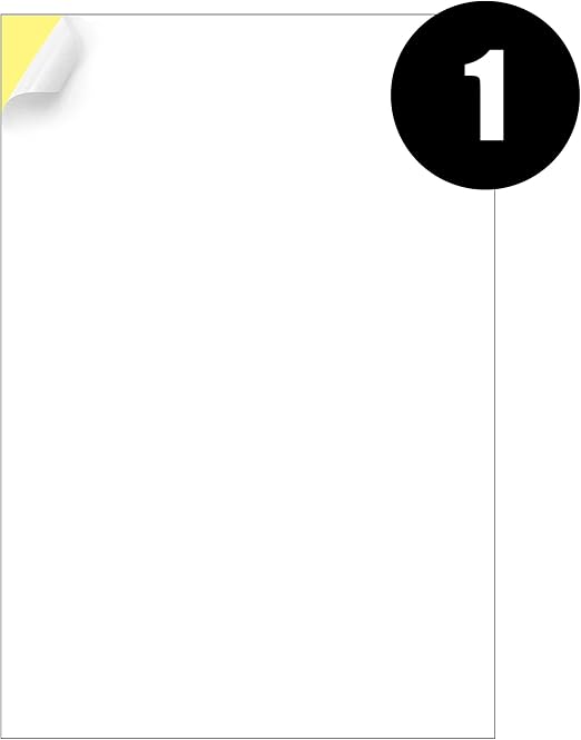 A4 Labels 1 Per Sheet, iSOUL A4 Sticker Paper Labels 210 x 297mm ...
