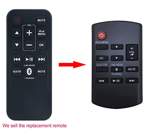 Replacement RAK-SC989ZM Remote Control Fit for Panasonic Compact Stereo ...