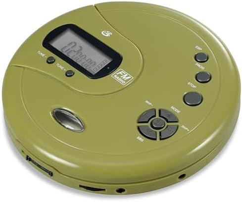 GPX PC332GO Portable CD Player with Anti-Skip Protection, FM Radio and ...