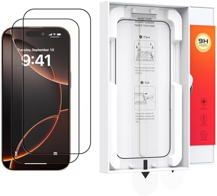 SooPii Tempered Glass Screen Protector for iPhone 16 Pro, [Fast and ...