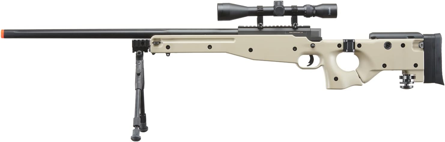 Amazon.com : 480 FPS L96 AWP Airsoft Bolt Action Rifle w/Scope and ...