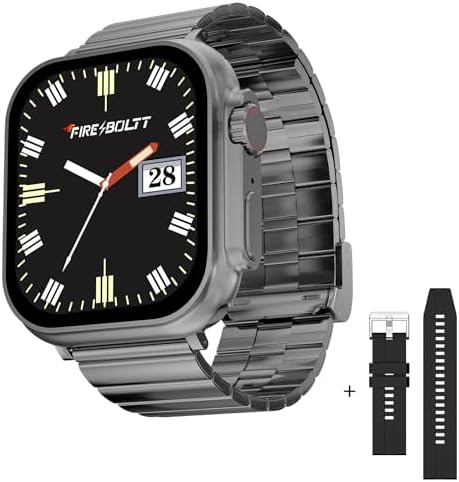 Fire-Boltt Gladiator + 1.96” AMOLED Display Luxury Smartwatch with ...