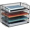 Amazon.com: Mind Reader Stackable Paper Tray, Desktop Organizer, File ...