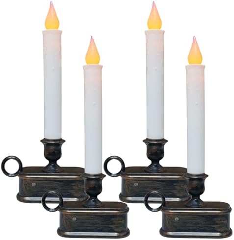Amazon.com: Baquler 8 Pcs Christmas LED Window Candles with Sensor Dusk ...