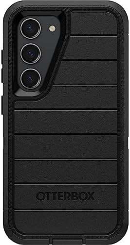 Amazon.com: OtterBox Galaxy S23 Defender Series Case - Black, Rugged ...