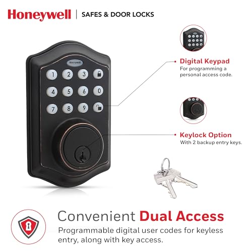 Honeywell Safes & Door Locks - Keyless Entry Door Lock with Smart ...